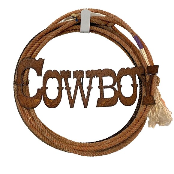 Wall Decor | Cowboy Lasso Lariat Rope Wall Hanging Decor Western Metal ...